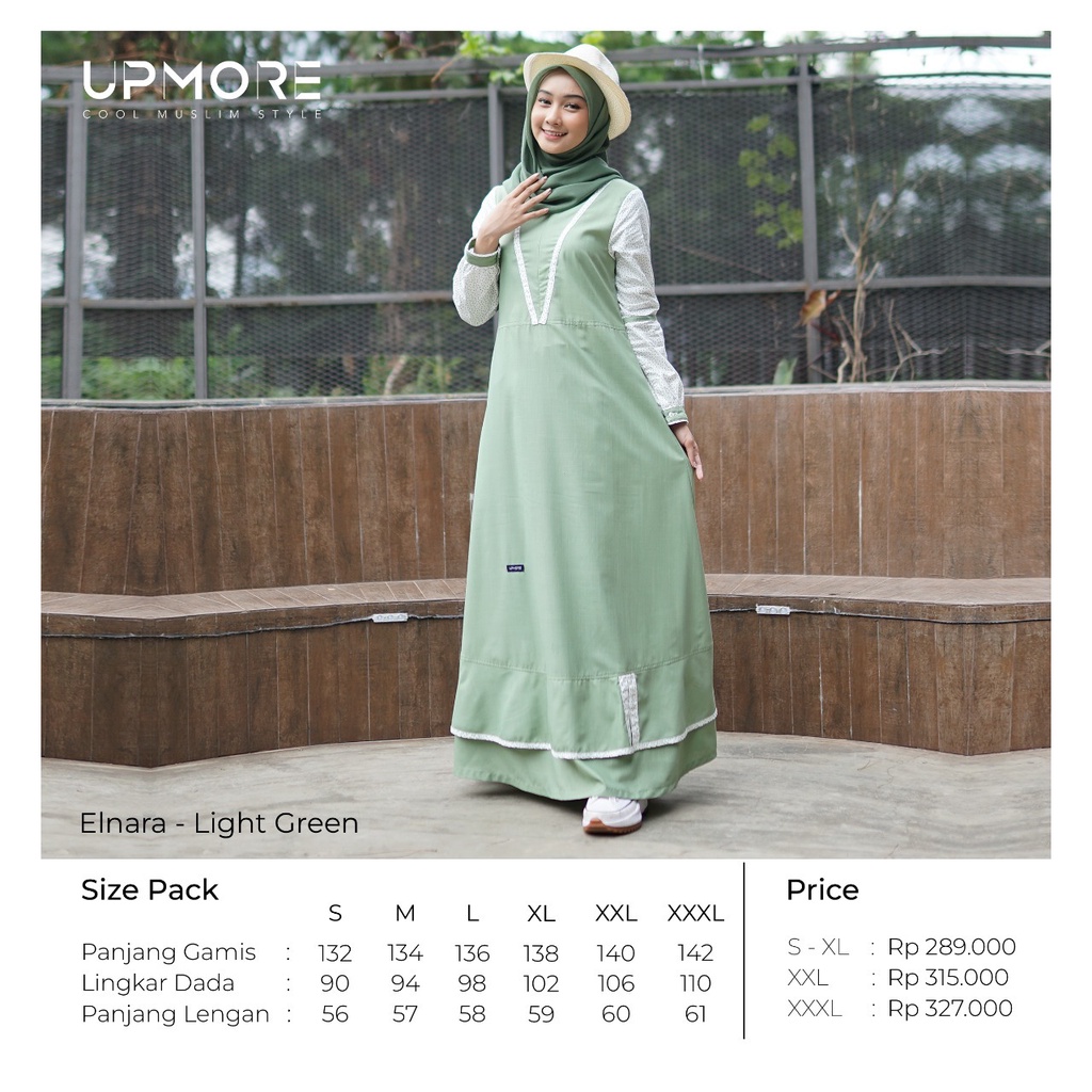 Jual GAMIS UPMORE ELNARA-LIGHT GREEN (KOLEKSI TERBARU DARI UPMORE ...