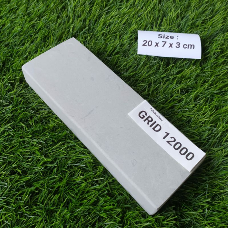 Jual Batu asahan pisau GRID 12000 size 20x7x3cm | Shopee Indonesia