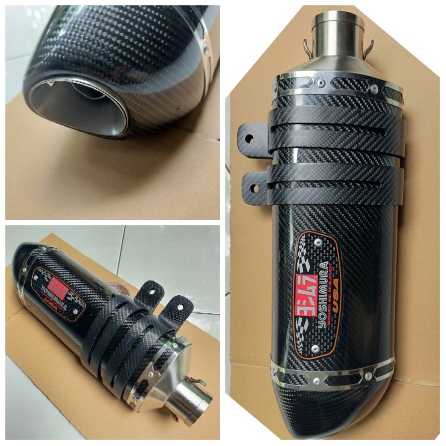 Jual Silencer Knalpot Yoshimura R77 Carbon Kevlar Plus Bracket Dan DB ...