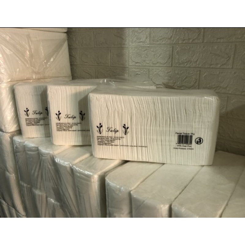 Jual Tissue Tissu Tisu Tulip 1kg Facial Kiloan 1000gr / Setara Nice ...