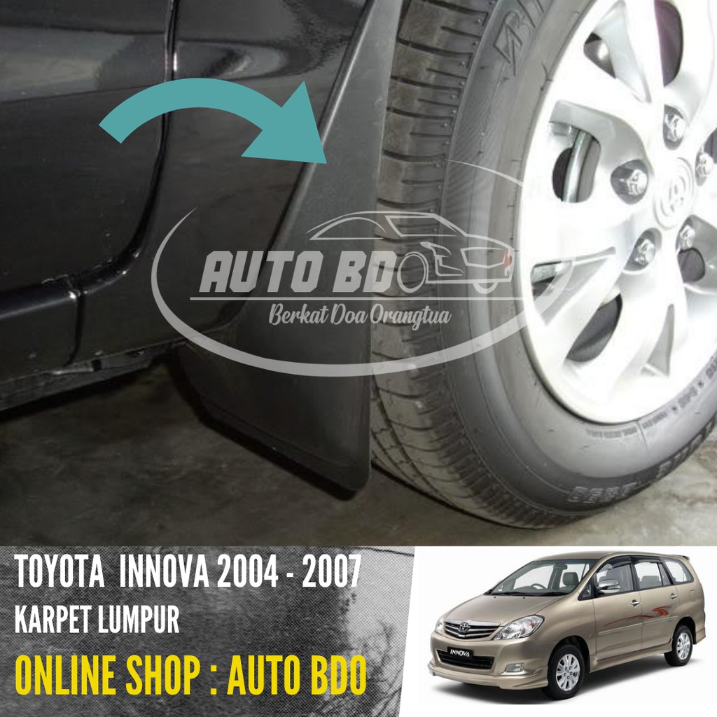 Jual Mud Guard / Karpet lumpur Innova 2004 - 2007 | Shopee Indonesia
