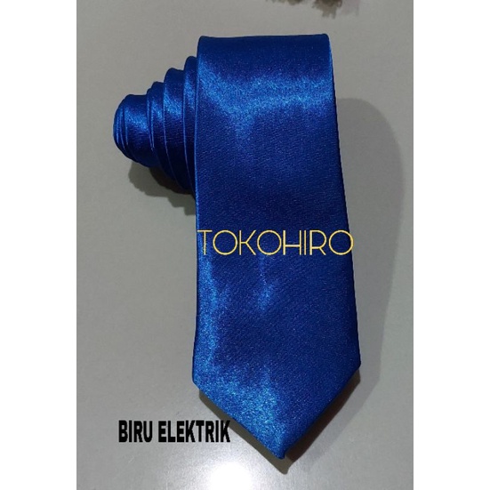 Jual Dasi slim polos 2inch 5cm hijau tua green lime biru tosca hijau ...