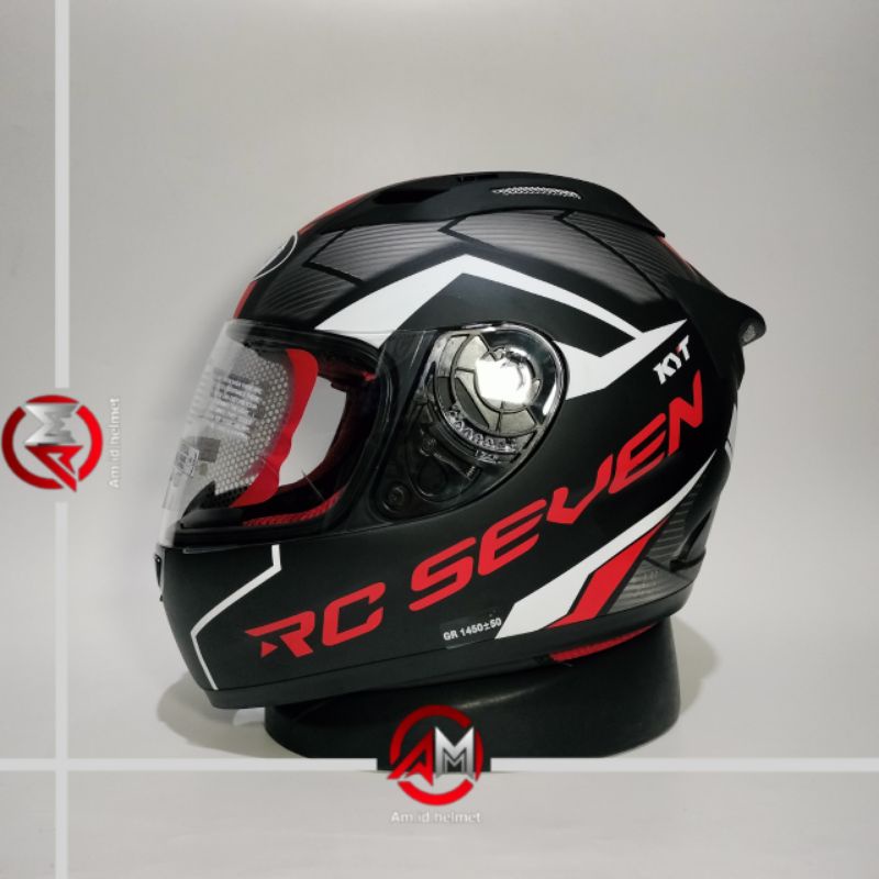 Jual HELM KYT RC SEVEN #18 MATT BLACK RED RC 7 SEVEN RC7 SEVEN HELM FULL FACE | Shopee Indonesia