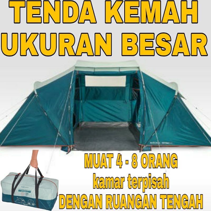 Jual Tenda Kemping Camp Keluarga Ukuran Big Size Jumbo Besar Trekking ...