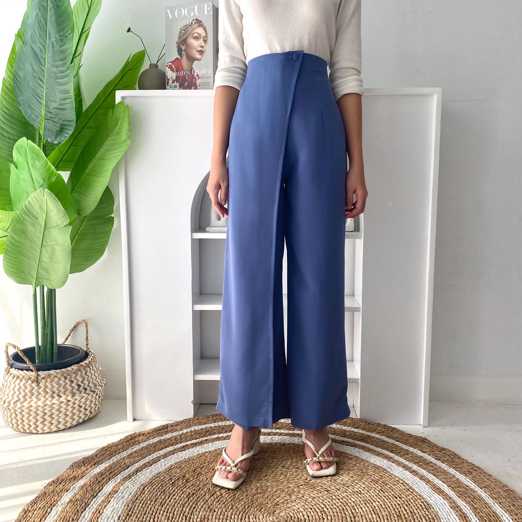 Jual VELOVE - Overlap Kulot Pants - 10 COLOR & 2 SIZE / Celana Kulot ...