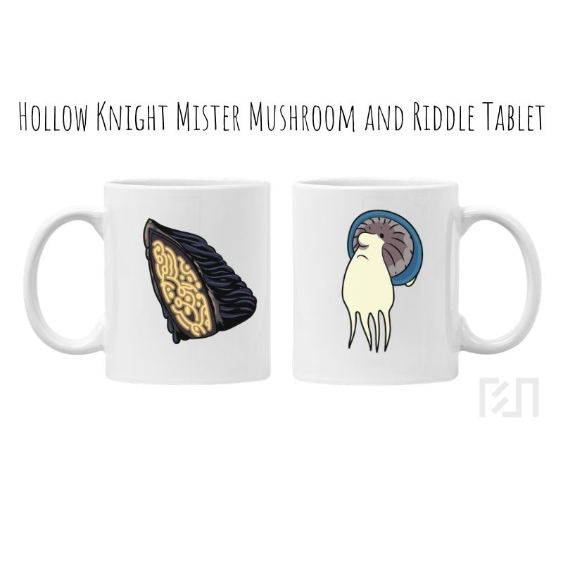 Jual Mug Hollow Knight Mister Mushroom and Riddle Tablet Icon | Shopee ...