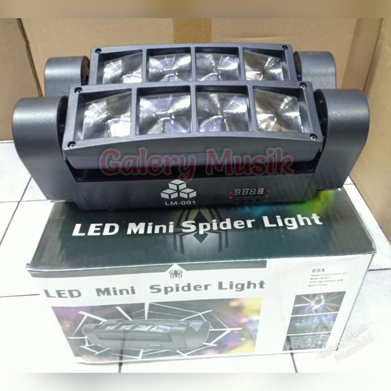 Jual mini moving spider 8x5w 40watt RGBW spider moving head Bagus buat ...