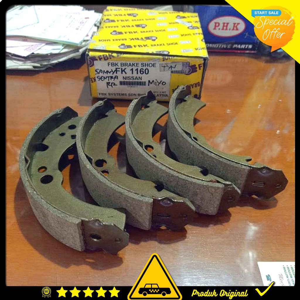Jual Fbk Kampas Rem Belakang Brake Shoe Nissan Sunny Dan Sentra | Shopee Indonesia