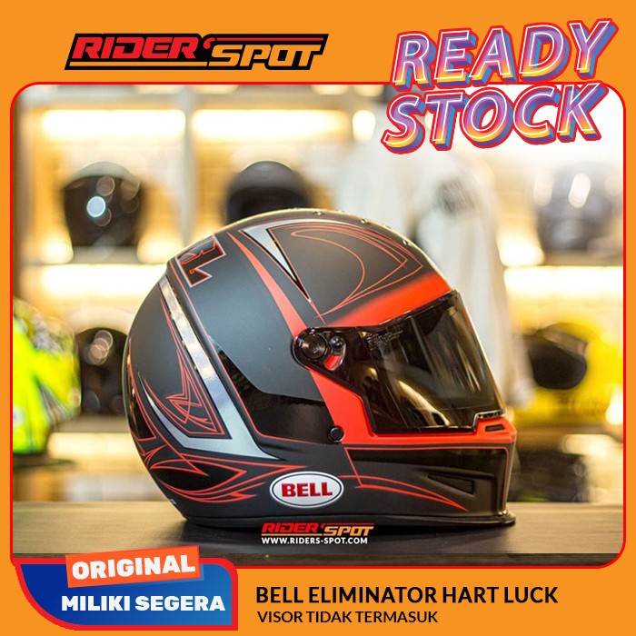 Jual Helm Motor Bell Eliminator Hart Luck Full Face Original Helmet ...