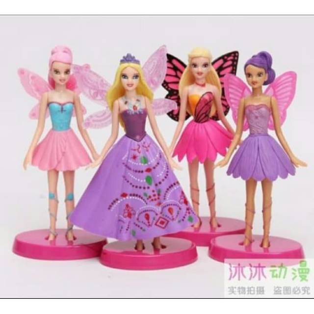Jual Figure Barbie Princess Peri Bersayap 4 in 1 Hiasan Kue Ultah ...