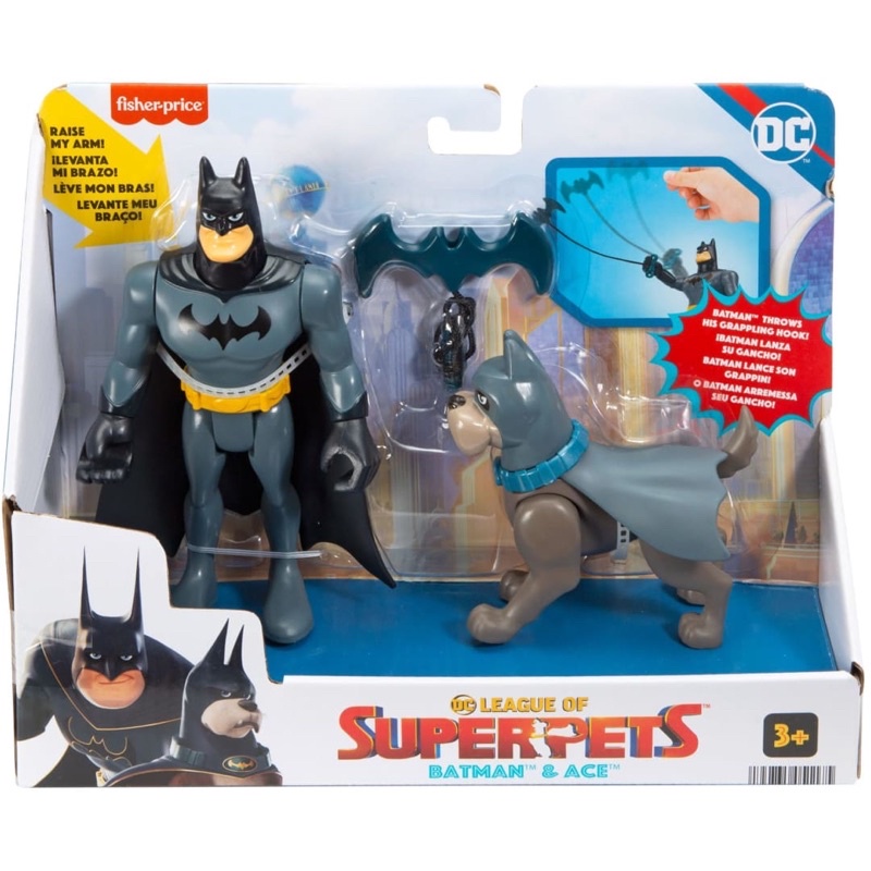 Jual Fisher Price DC League Of Super-Pets Batman & Ace / mainan anak ...