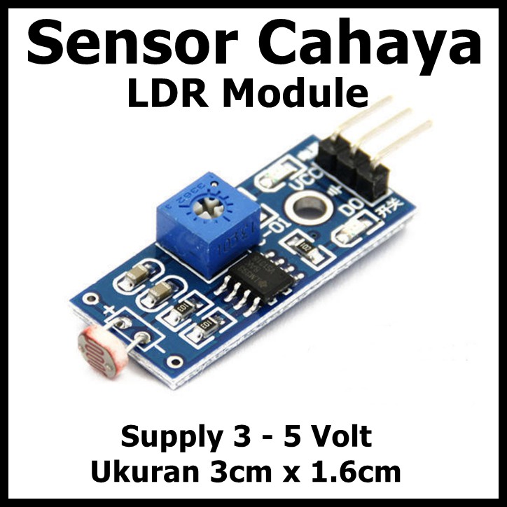 Jual Light Sensor Module Modul Sensor Cahaya Dengan Ldr Untuk Arduino