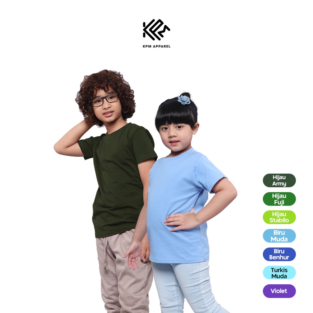 Jual Kaos Polos Lengan Pendek KPM Apparel Classic Premium Size Kids ...