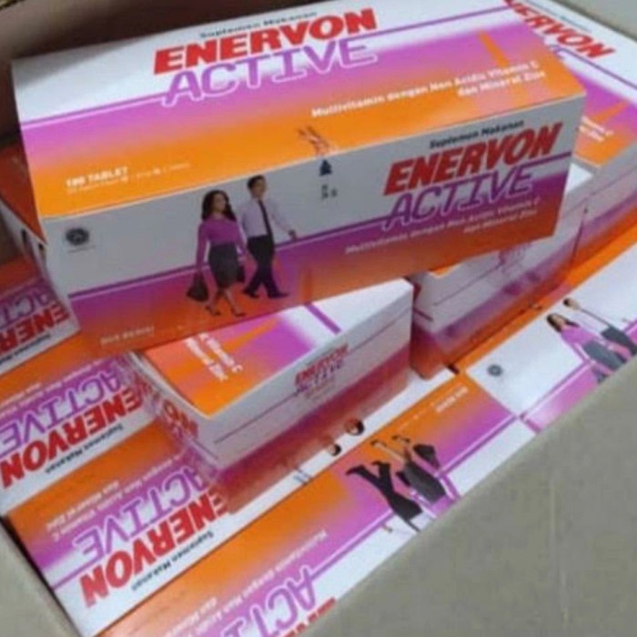 Jual ENERVON ACTIVE BOX 100 TABLET | Shopee Indonesia