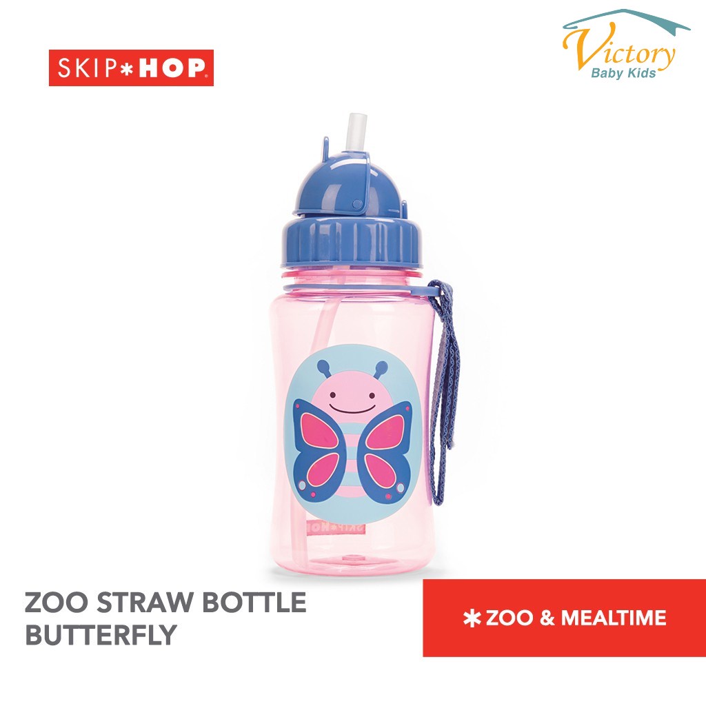 Jual Skip Hop Kids Zoo Straw Bottle Butterfly - Botol Minum Anak ...