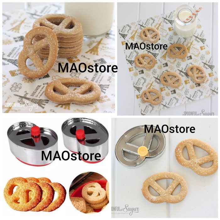 Jual MAOSTORE CETAKAN KUE KERING CETAKAN COOKIES BUTTER MONDE PRETZEL ...