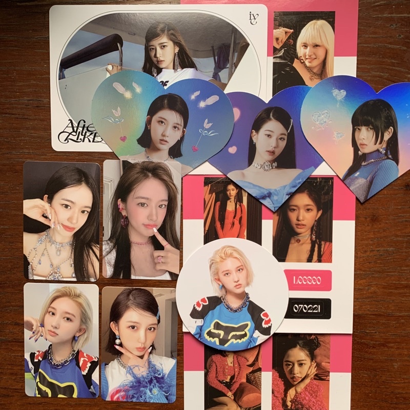 Jual photocard ive after like love dive pc holo hologram heart sticker pob ktown gaeul rei yujin ...