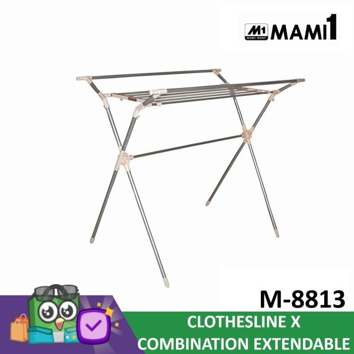 Jual Jemuran | Mami1 M-8813 Clothesline X Wing Combination Extendable Kualitas Terbaik | Shopee ...