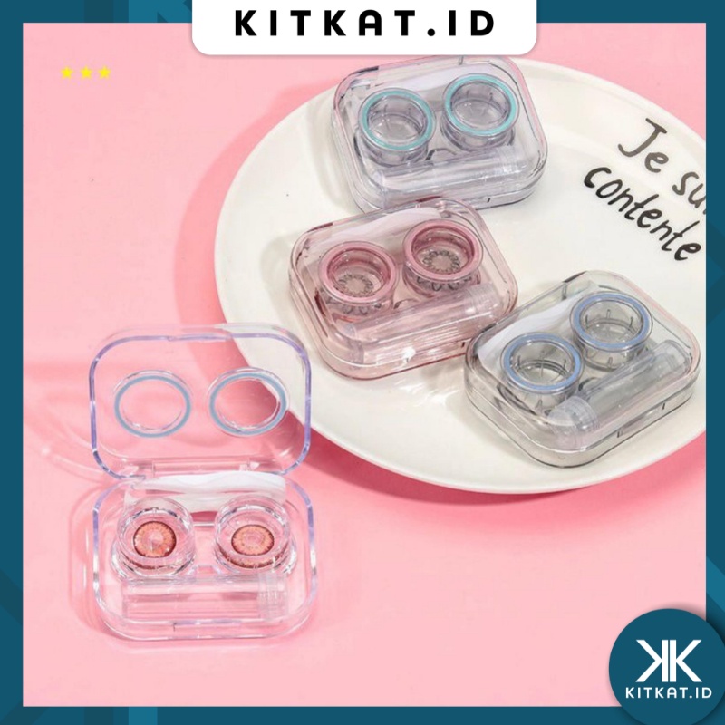 Jual KKT Softlens Case Bening Plastik Tempat Kontak Lensa + Jepitan ...