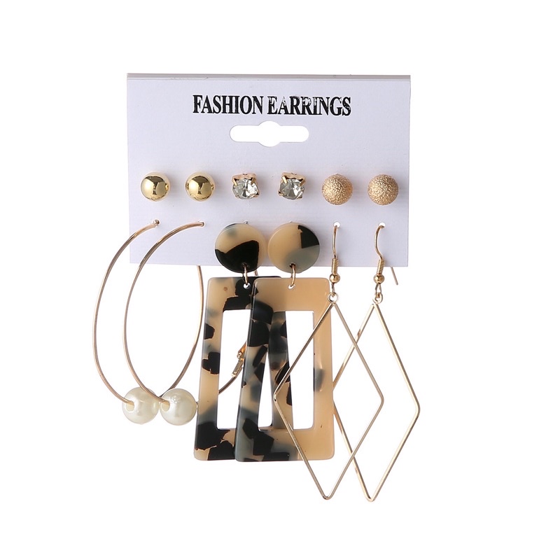 Jual AP13 - Anting Fashion 5pcs-6pcs Anting Hijab Anting Stud Anting ...