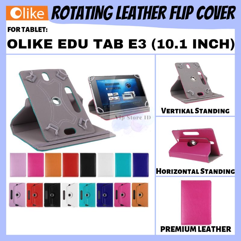 Jual OLIKE EDU TAB TABLET E3 10 INCH ROTATE FLIP BOOK COVER CASE CASING ...