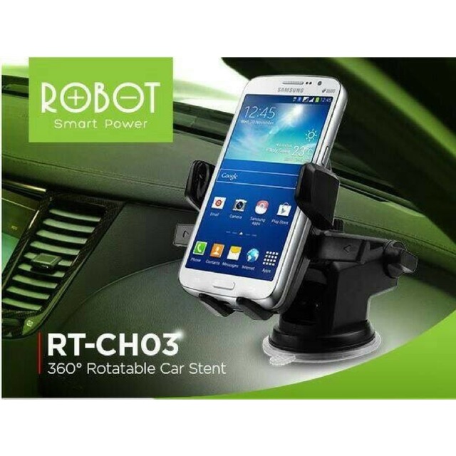 Jual Robot Car holder RT CH03 360 Rotatable Car Stent Black Garansi ...