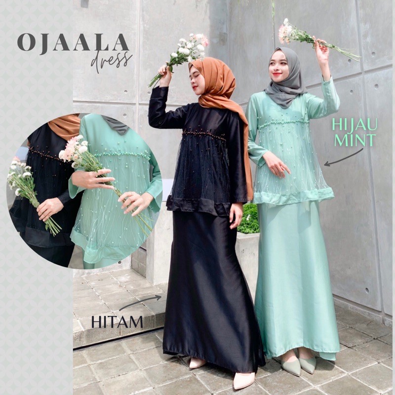 Jual (READY STOCK) OJAALA dress party gaun muslim kondangan pesta ...