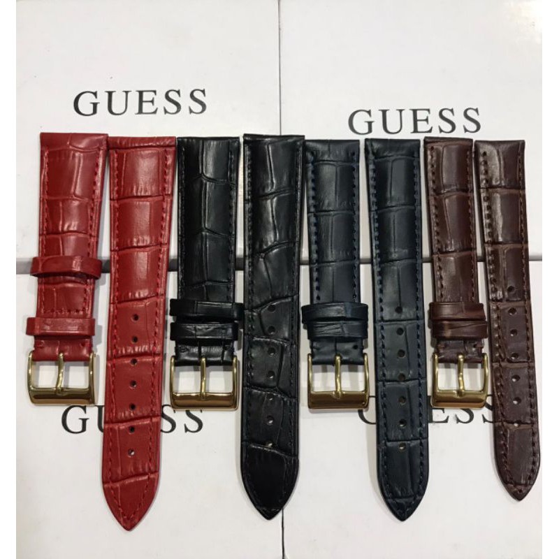 Jual TALI JAM TANGAN GUESS BUCKLE ROSGOLD KULIT ORIGINAL | Shopee Indonesia