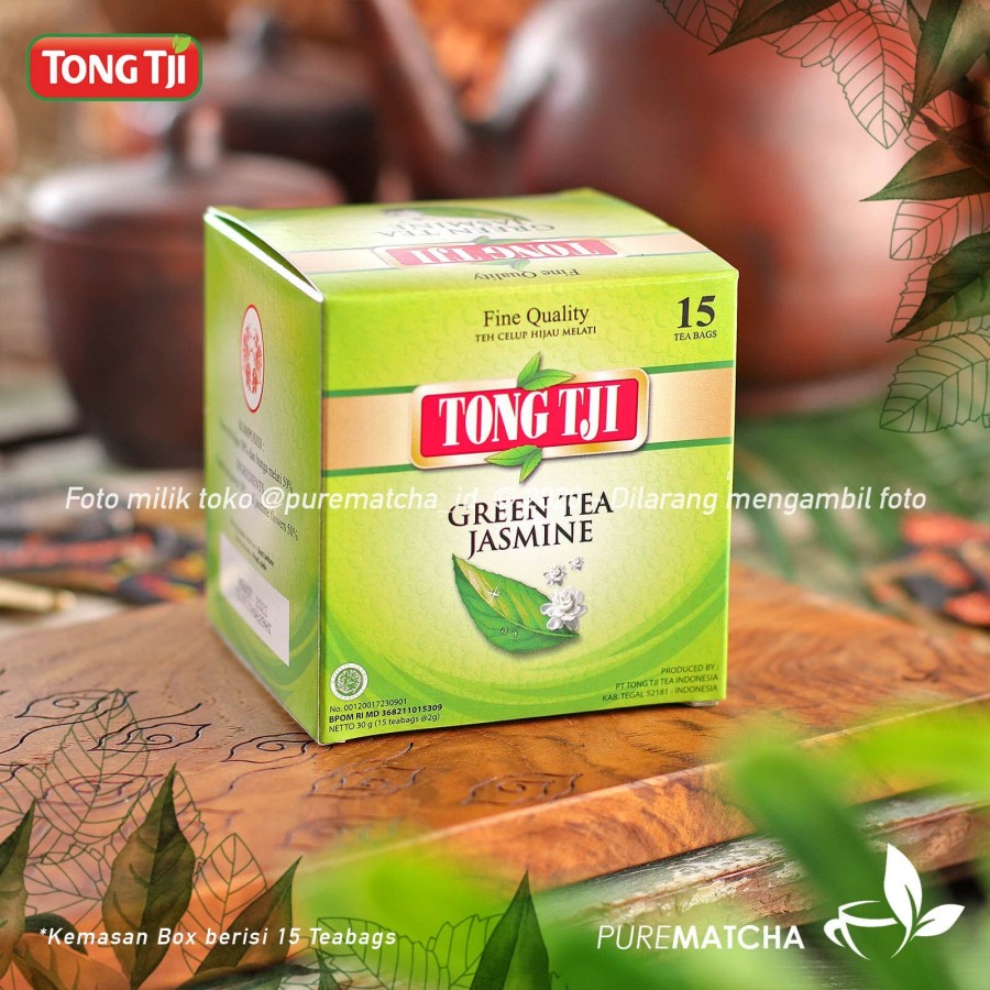 Jual Tong Tji GREEN TEA JASMINE Kemasan Box isi 15tb Tongtji Teh Celup ...