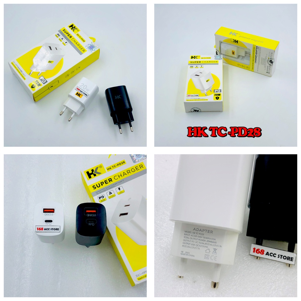 Jual ADAPTER CHARGER HK TC-D11 PD28 D38 D101FAST CHARGING | Shopee Indonesia