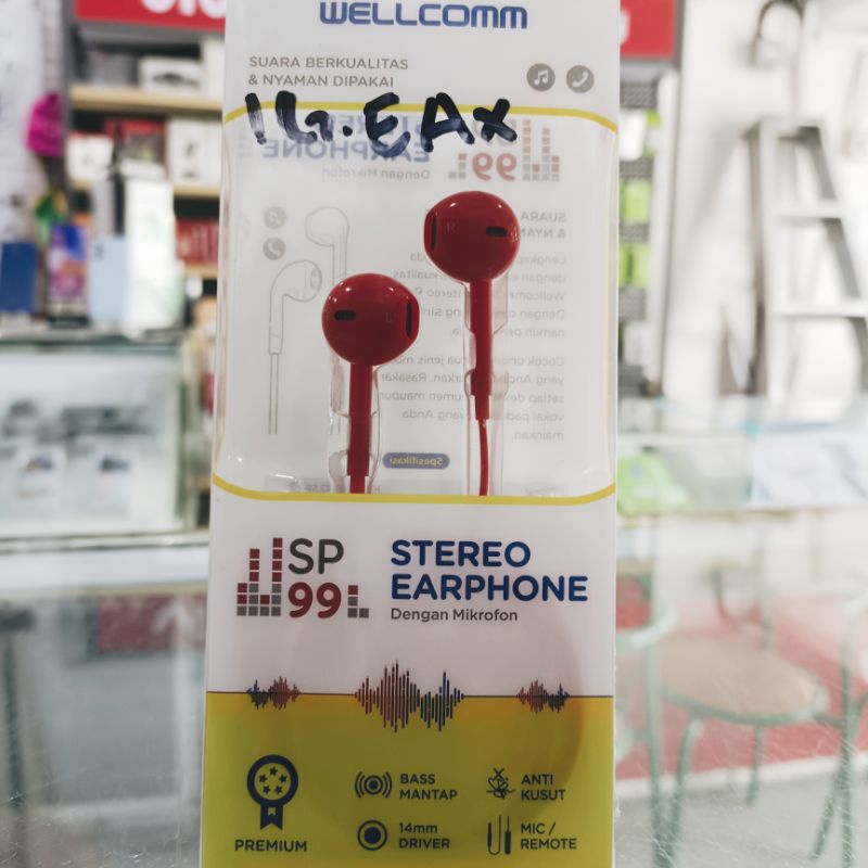 Jual Earphones by Wellcomm SP99 | Shopee Indonesia