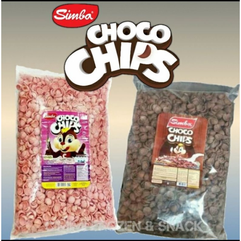Jual Simba Choco Chips Coklat / Strawberry isi 250 Gram / 500 Gram dan ...