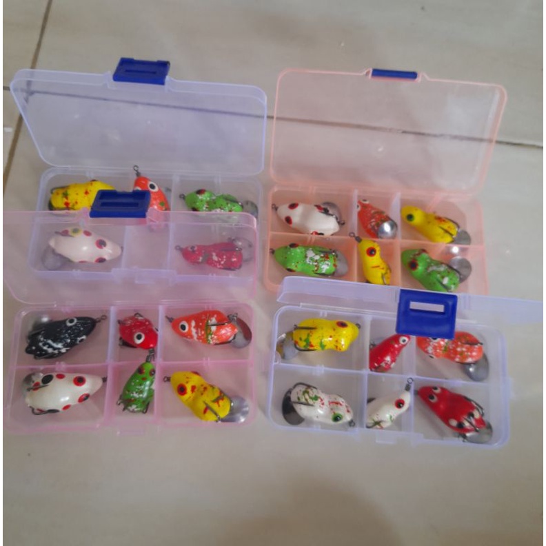 Jual Soft frog isi 6pcs.ukuran 3,5cm,3,3cm,3cm. | Shopee Indonesia