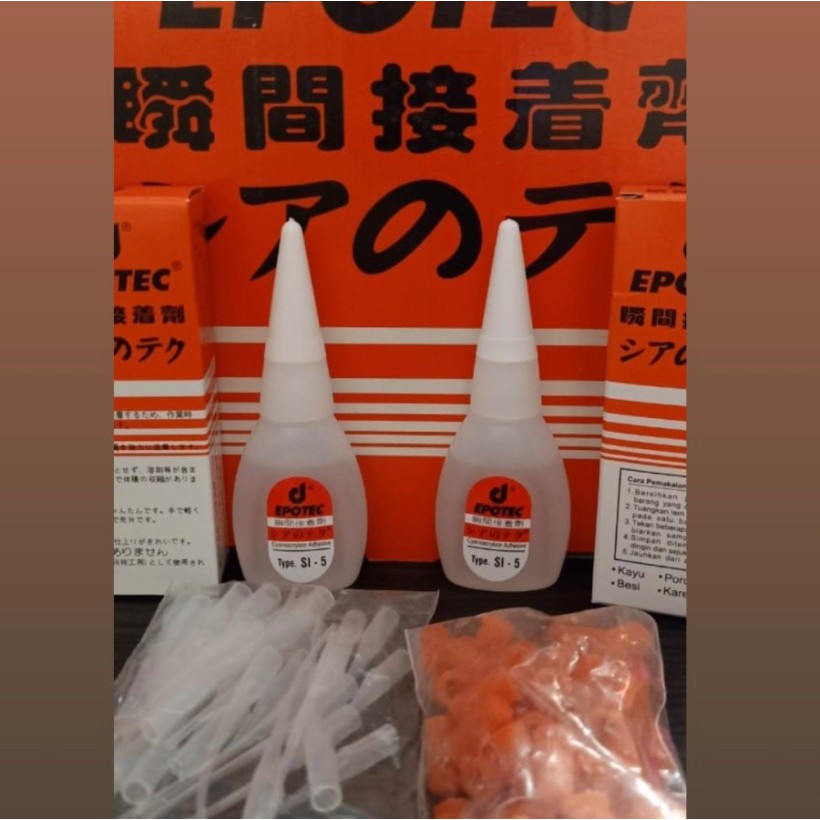Jual [50 pcs] lem epotec / apotec merek j / lem serba guna / lem setan ...