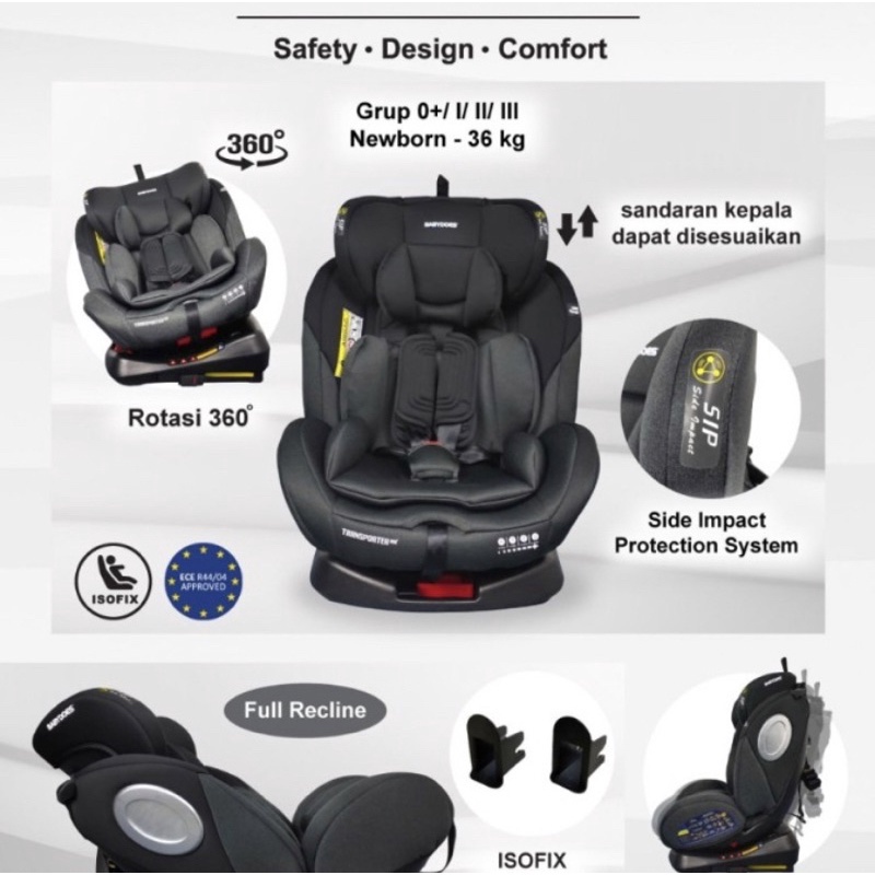 Jual Babydoes Car Seat 8738 Transporter 360 Derajat ( Dudukan Mobil ...