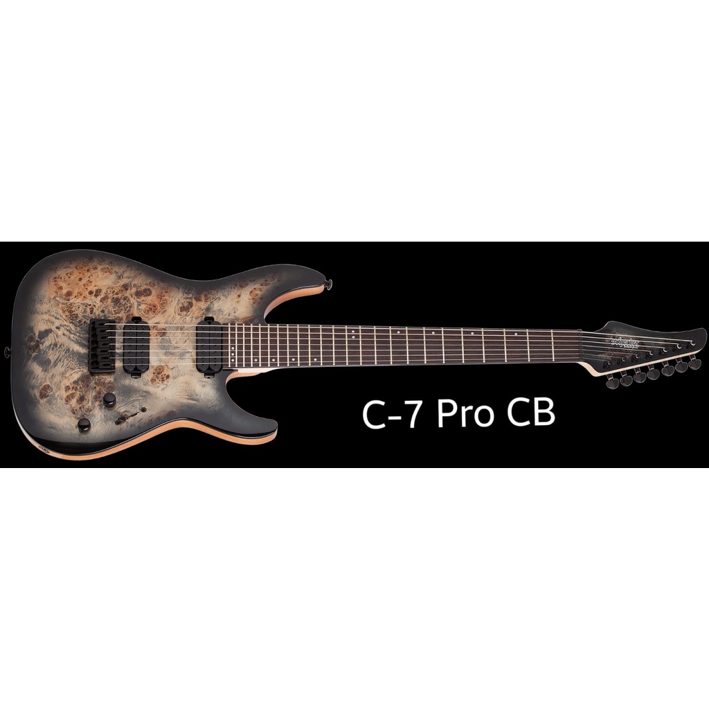 Jual Schecter C7 Pro CB Charcoal Burst 7-String Electric Guitar ...