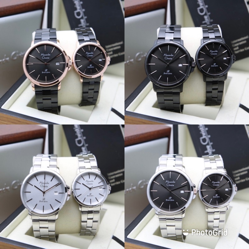Jual jam tangan couple alexander cristie ac1032 original stanles ...