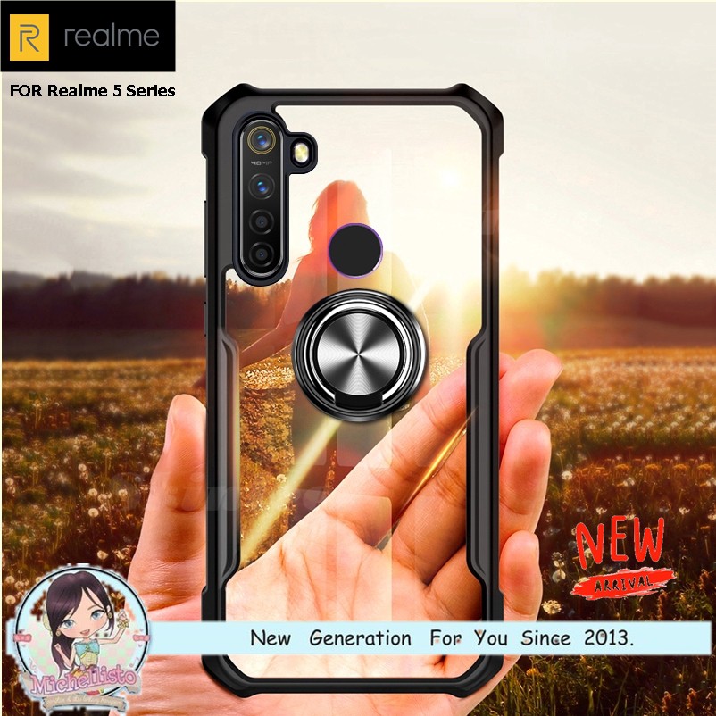 Jual Case Realme 5 5i 5s C3 5 Pro Ring Transparan CLEAR JAZZ SERIES ...