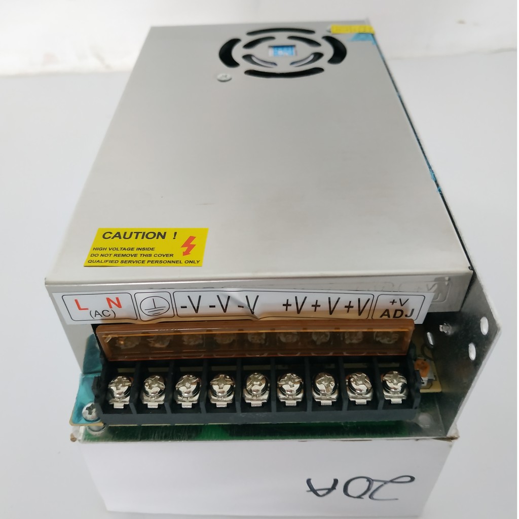 Jual PSU Power Supply 12V 20A Jaring Box Putih | Shopee Indonesia