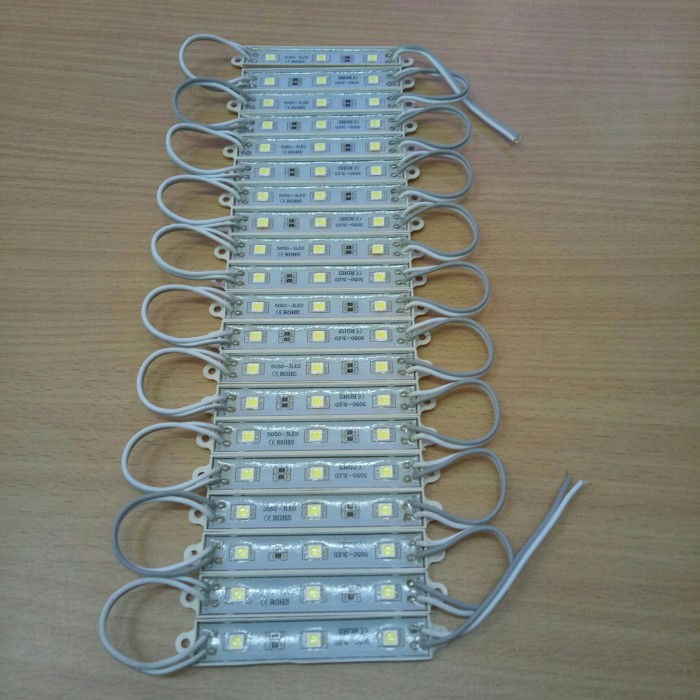 Jual LAMPU LED MODUL 3 MATA 12V (isi 20) | Shopee Indonesia