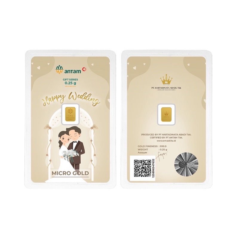Jual LOGAM MULIA ANTAM x Hartadinata Premium Micro Gold 24K Edisi Happy ...
