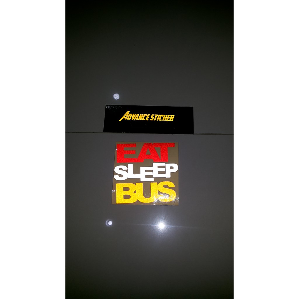 Jual (stiker) sticker mobil jdm eat sleep bus | Shopee Indonesia