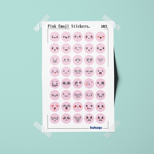 Jual Bukuqu Stiker Deco Pink Emoji untuk Notebook, Planner | Shopee ...