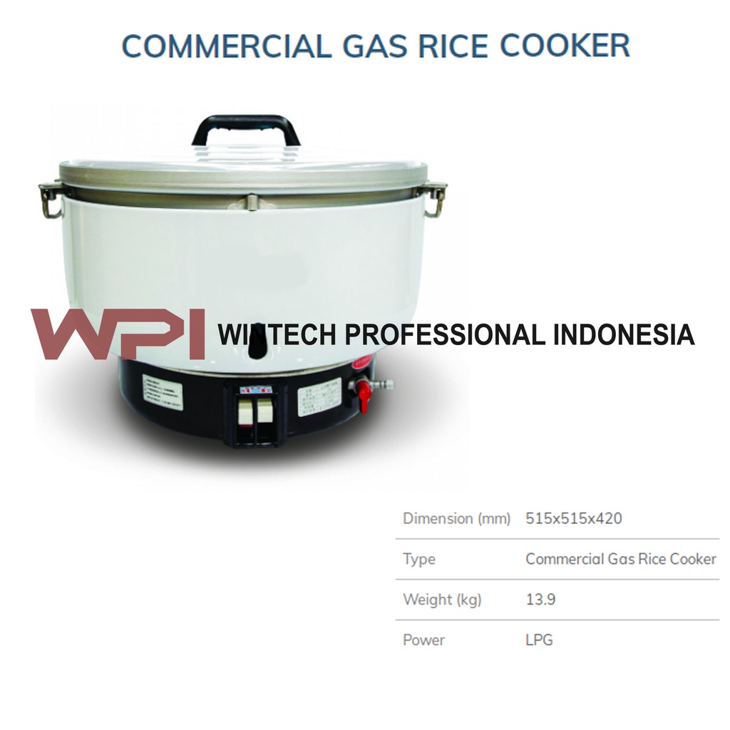 Jual Wintech GRC-10L Gas Rice Cooker 10 Liter - Penanak Nasi Pakai Gas ...