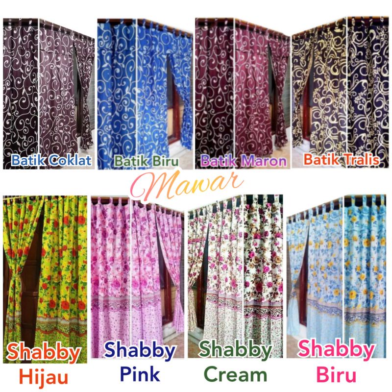 Jual Gorden / Gordeng / Gordyn / Hordeng Tirai Pintu Jendela Kolong ...