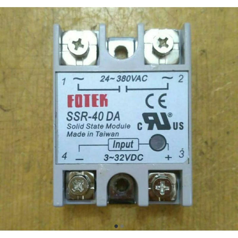 Jual FOTEK SSR 40DA SSR-40DA SOLID STATE RELAY CONTROL DC TO AC | Shopee Indonesia