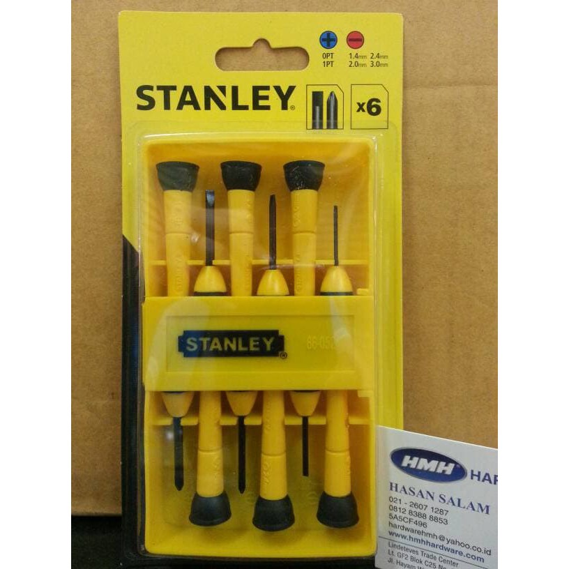 Jual BI MATERIAL HANDLE PRECISION TQ H-42 SCREWDRIVER SET STANLEY 66052 ...