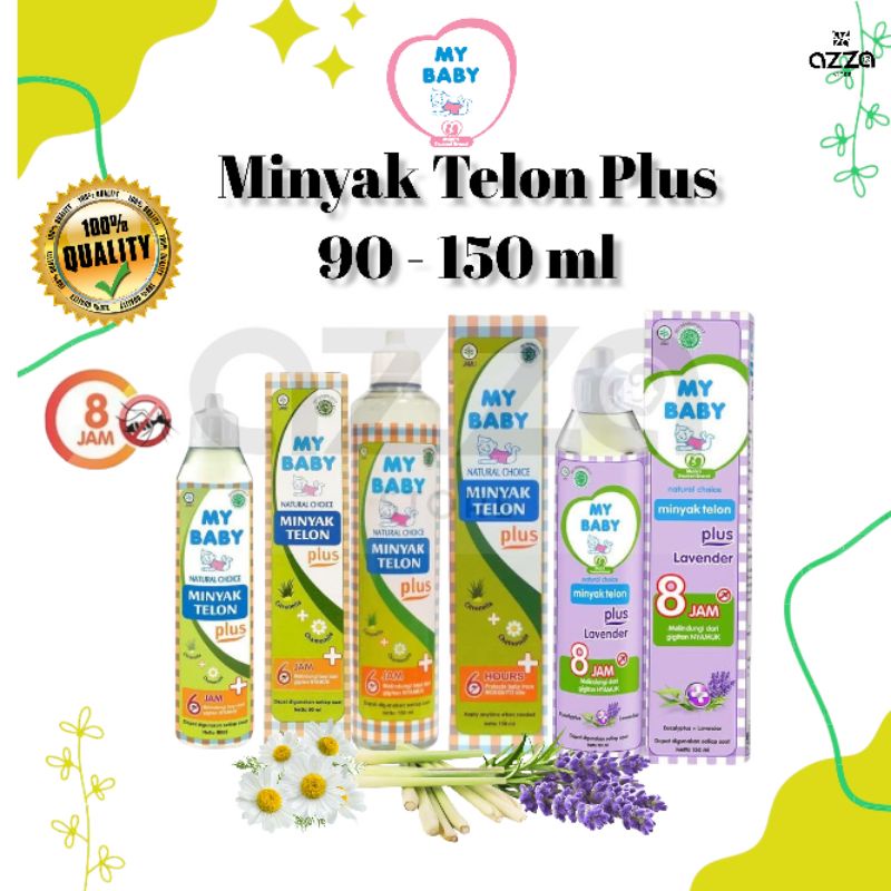 Jual My Baby Minyak Telon Plus Eucalyptus dan Lavender 90-150 ml Anti Nyamuk 100% ORI | Shopee ...