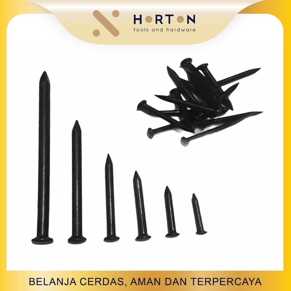 Jual Paku Beton Hitam / Paku Tembok Hitam Harga Per KOTAK | Shopee ...