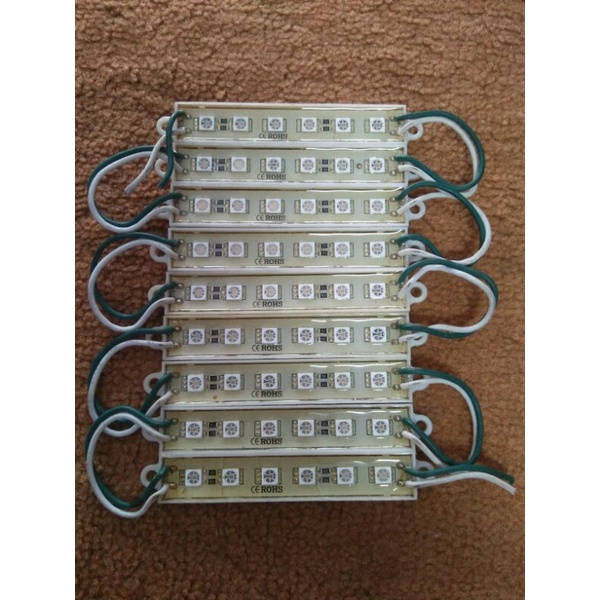Jual Lampu led strip 6 mata 12 volt warna hijau - lampu led modul 6mata variasi motor | Shopee ...